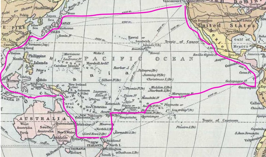 map of pacific | Afflict The Comfortable (The Mind of Bob Buzzanco)